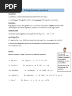 Worksheet A Key Topic 2.12 Logarithmic Function Manipulation | PDF ...
