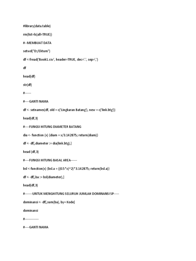 2 Rumus Inp Pohon | PDF