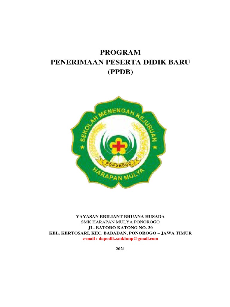 Program Kerja PPDB 2021 Koordinasi 1 | PDF | Karier & Perkembangan