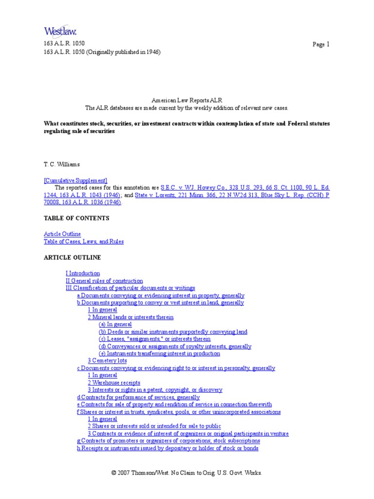 Alr Securities | PDF | Business