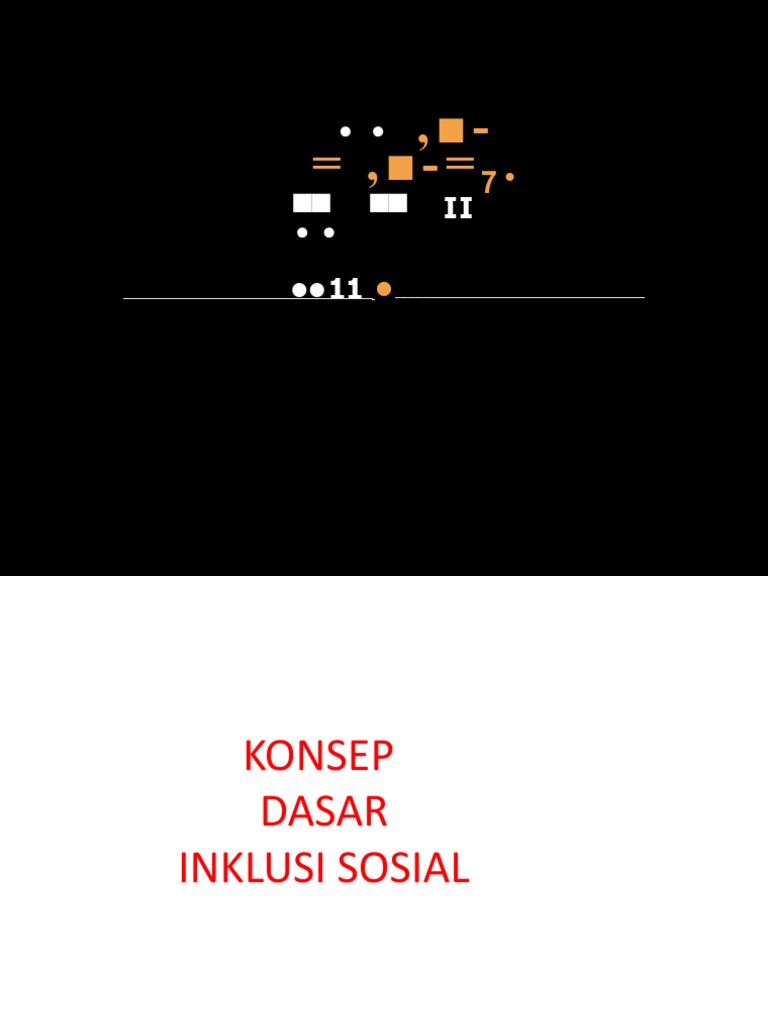 Konsep Dasar Inklusi Sosial | PDF | Karier & Perkembangan