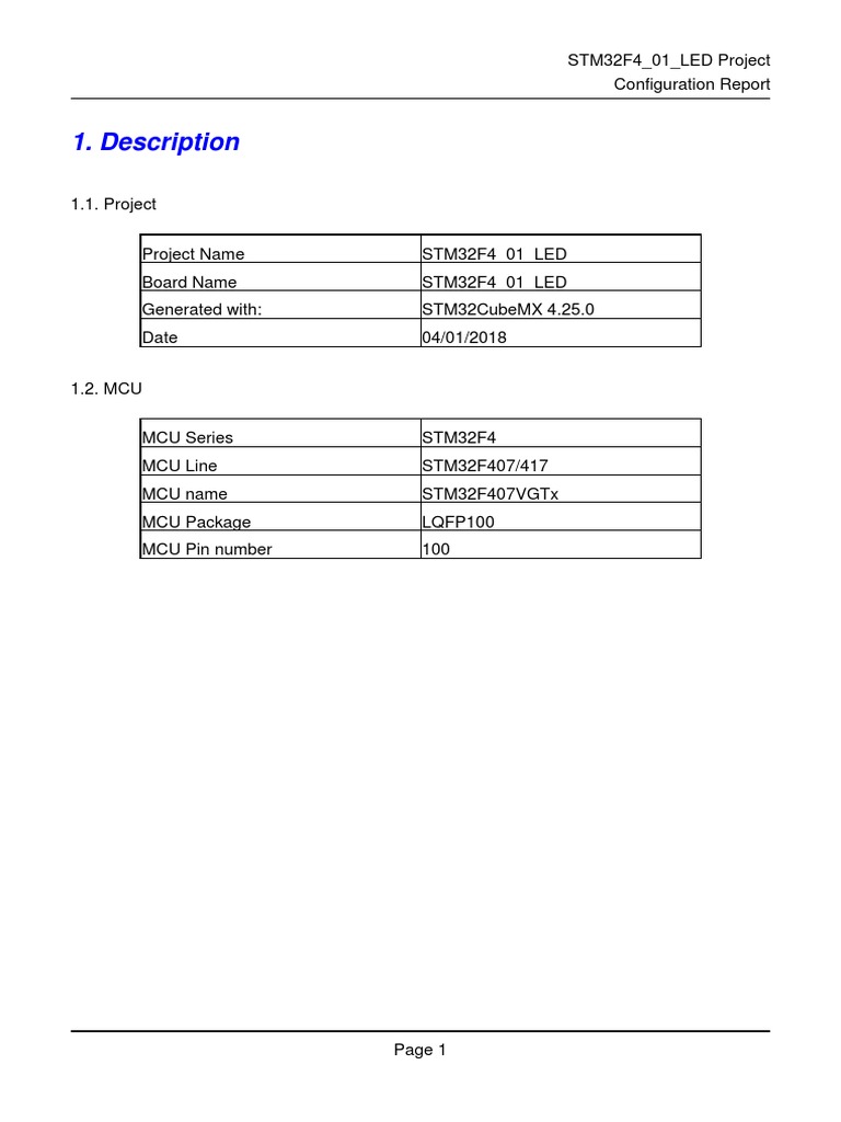 STM32F4 01 Led | PDF | Microcontroller | Office Equipment