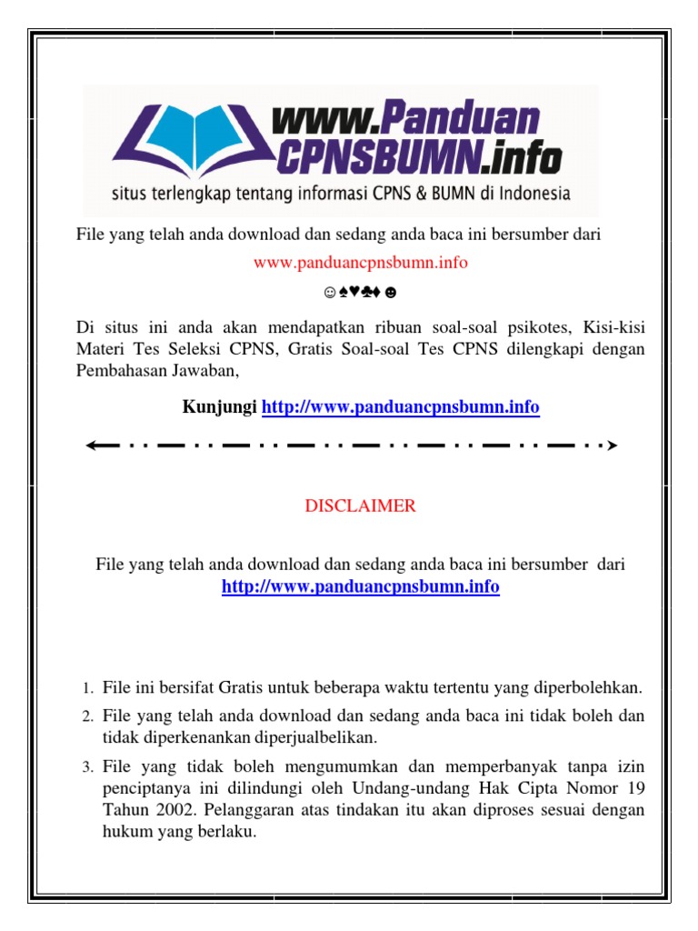 Soal Psikotest - Tes Numerik 2 | PDF