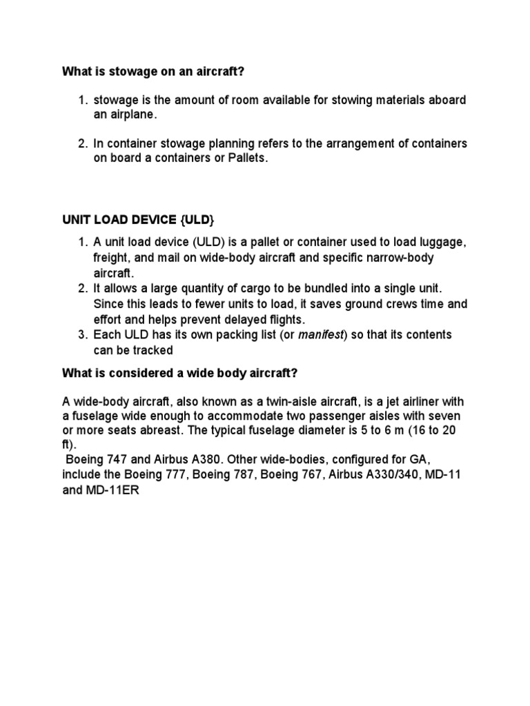 Simplified Document of Aircraft Loading | PDF | Dangerous Goods | Aircraft