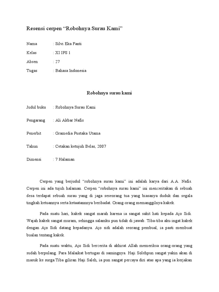 Resensi Cerpen | PDF
