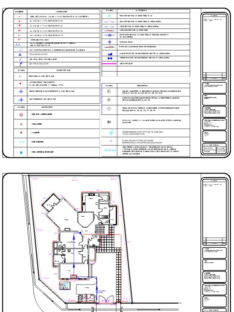 Residential Electrical Drawing Layout | PDF | Switch | Electric Power