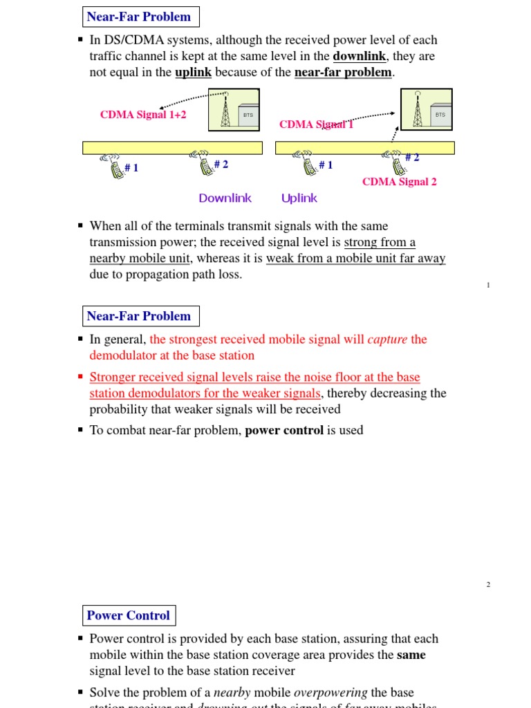 Near-Far Problem: CDMA Signal 1+2 | PDF | Control Theory | Information ...