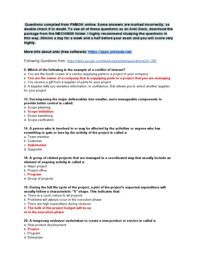 Exam Question Database | PDF