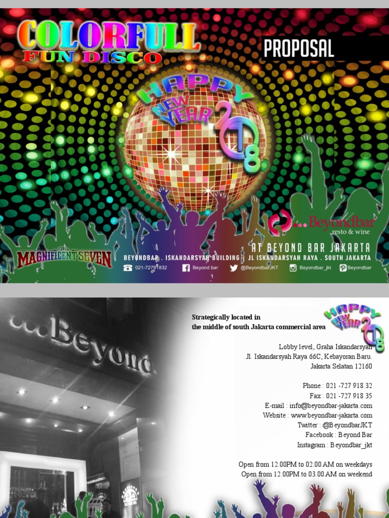 Proposal Acara New Year Party Colorfull Party Eo | PDF | Business ...
