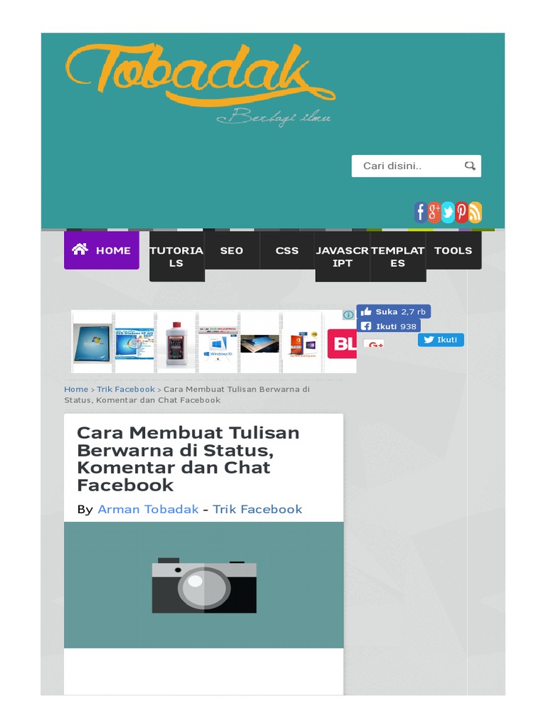 Cara Membuat Tulisan Berwarna Di Status - HTML | PDF