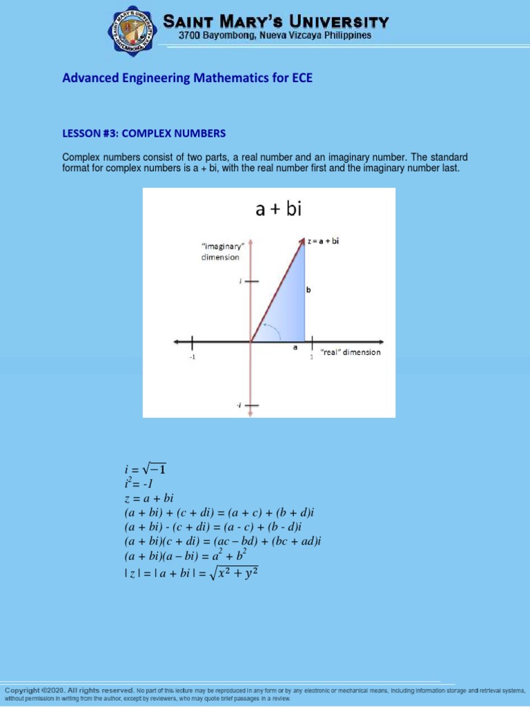 Adv Engg Math Lesson #3 | PDF | Teaching Methods & Materials