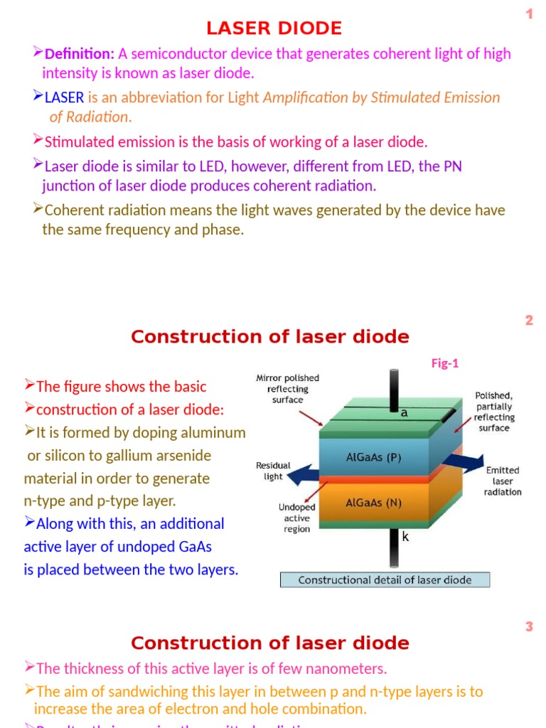 Laser Diode | PDF | Laser Diode | Laser