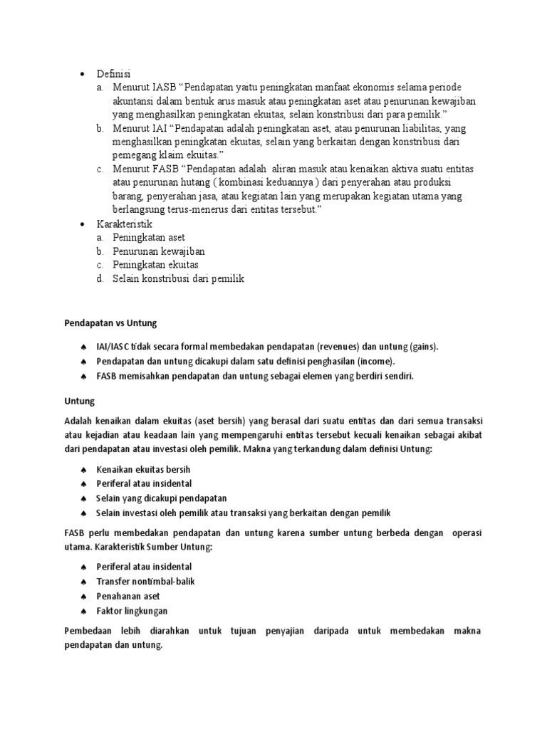 Karakteristik dan Definisi Pendapatan | PDF | Pengelolaan Keuangan & Uang