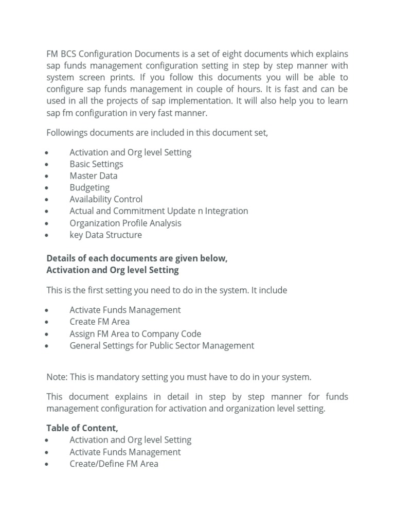 Bcs Manual Config Documents | PDF | Debits And Credits | Budget