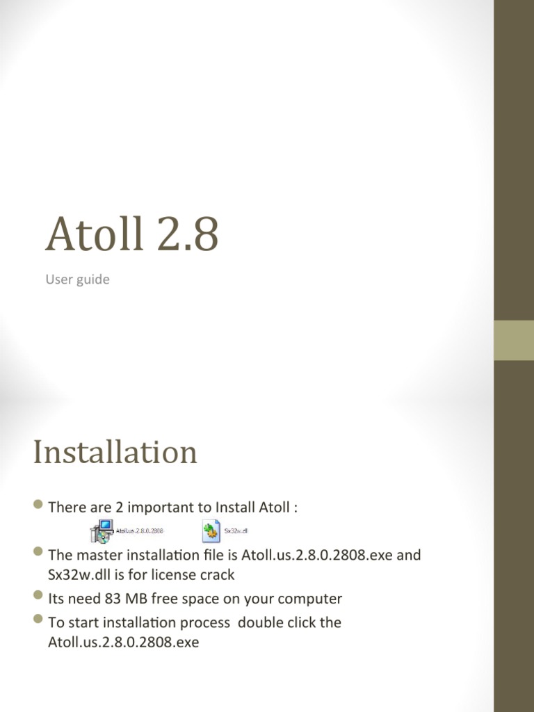 Atoll 2.8 User Guide | PDF | Microsoft Excel | Computer File