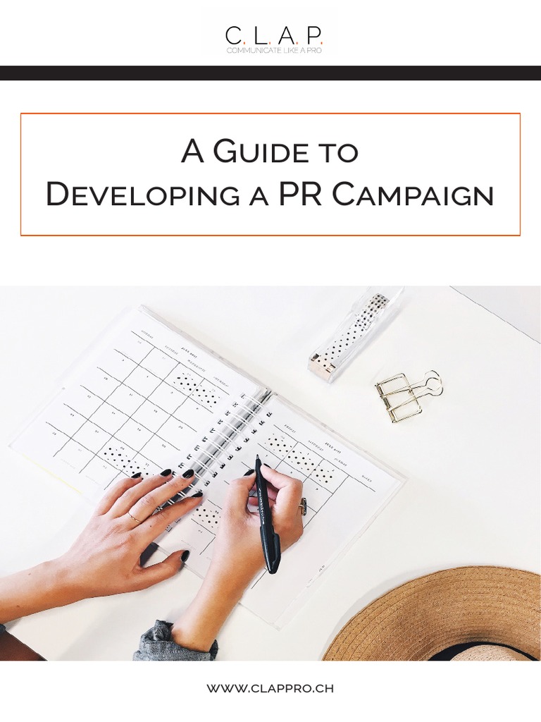 A Guide To Developing A PR Campaign C. L. A. P. | PDF | Public ...