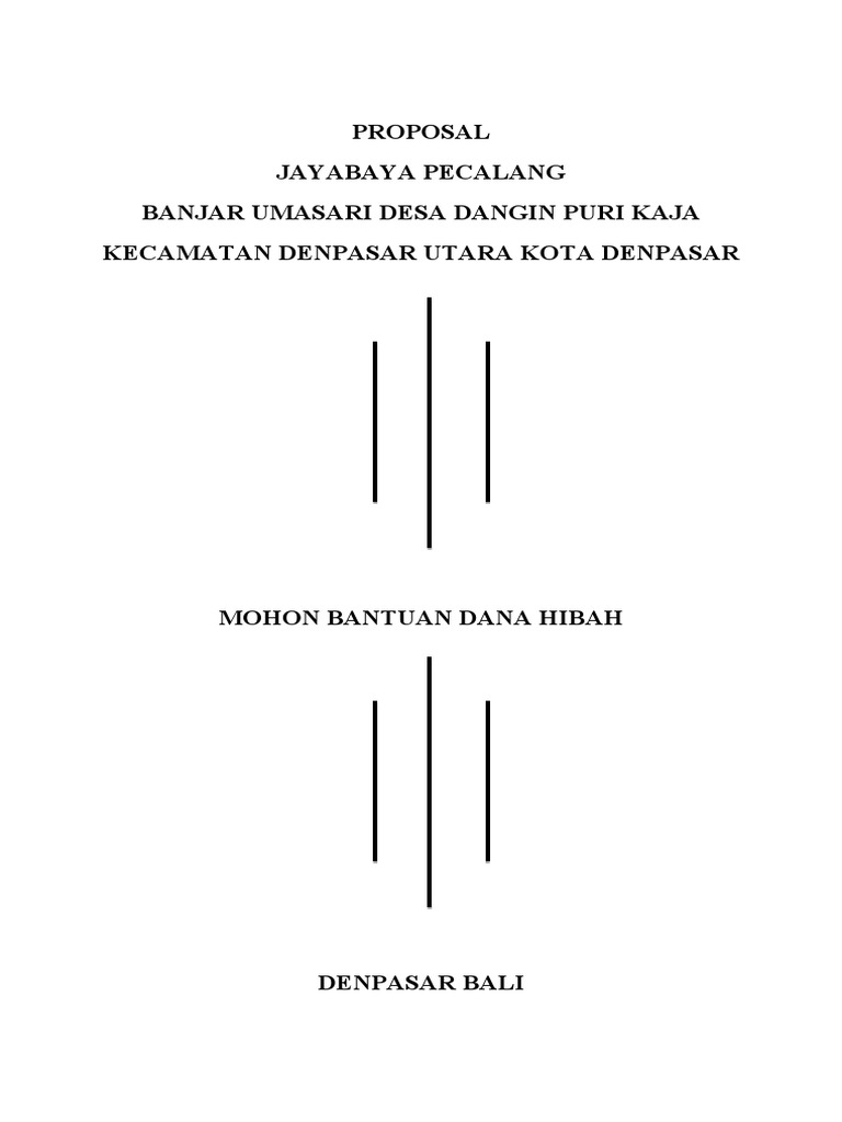 PROPOSAL Pecalang Jayabaya | PDF