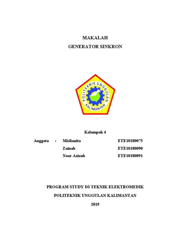 Makalah Generator Sinkron (Kel.4) | PDF