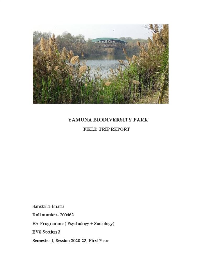 EVS Report YAMUNA | PDF | Biodiversity | Conservation Biology