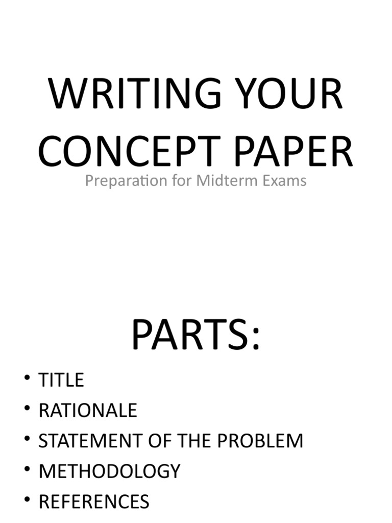 Writing Your Concept Paper | PDF | Apa Style | Research Design