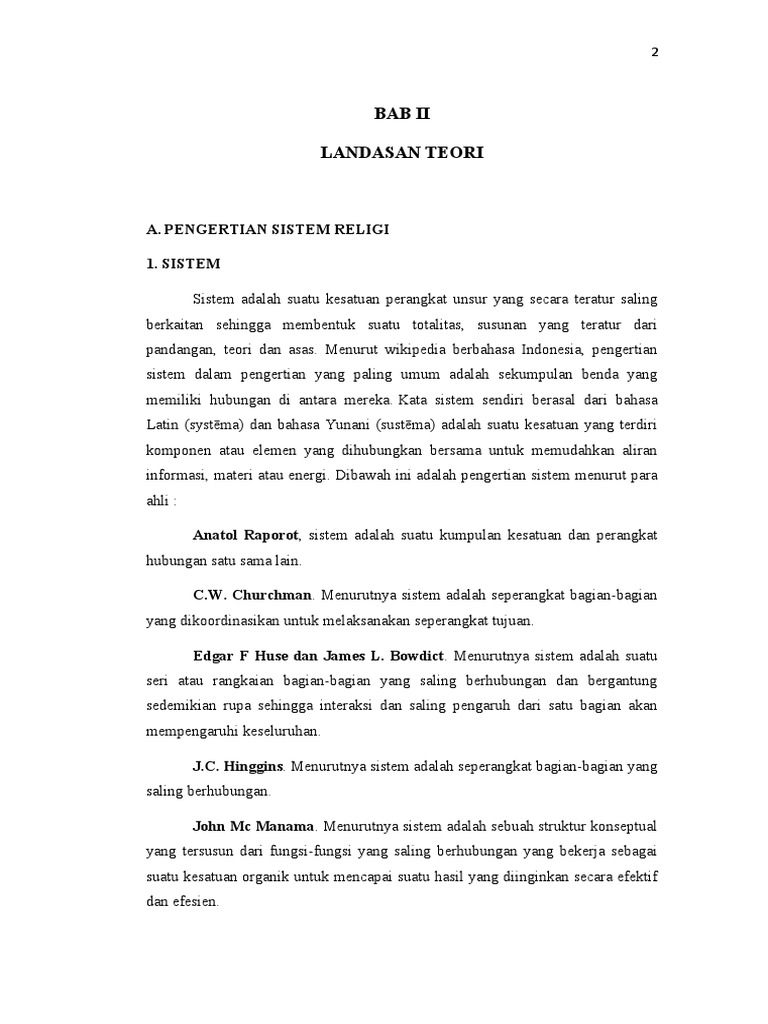 BAB II Landasan Teori | PDF | Ilmu Sosial | Filsafat