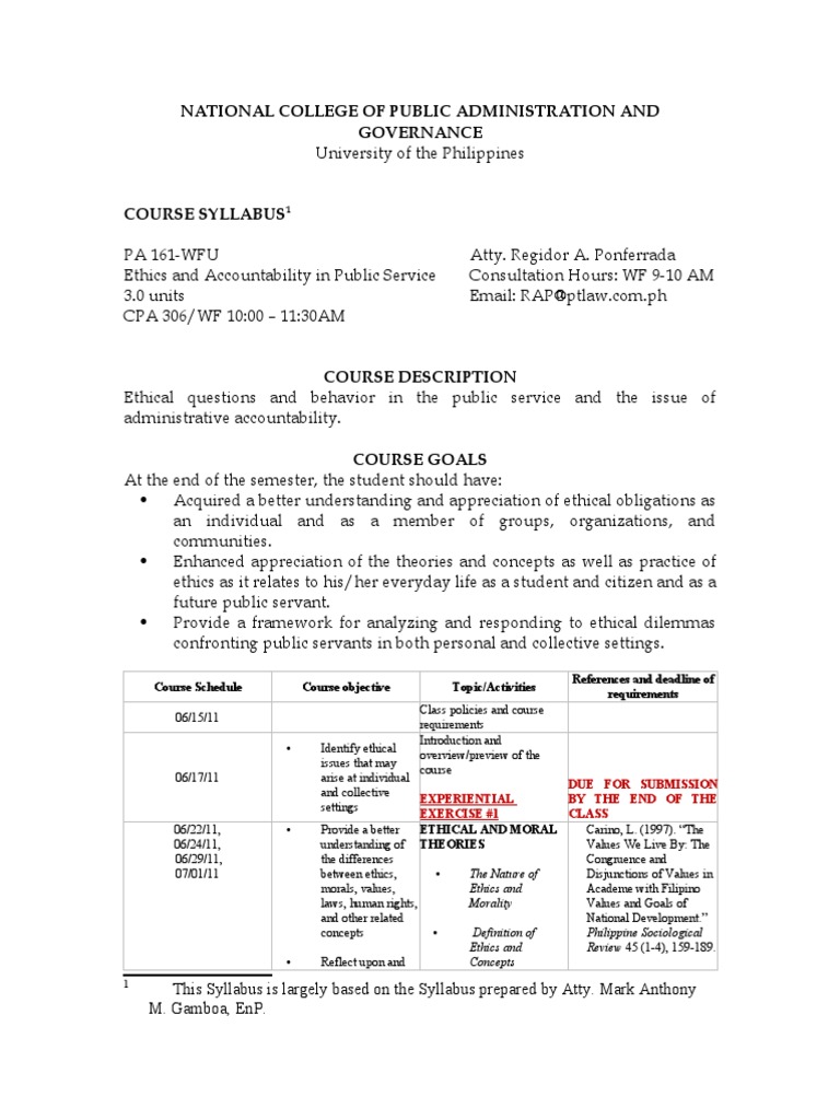 National College of Public Administration and Governance | PDF | Social ...