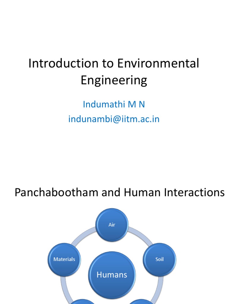 Intro To Environmental Engineering 2019 - I | PDF | Environmental ...