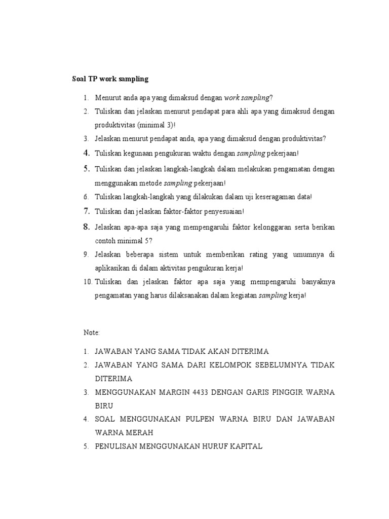 Panduan Lengkap Sampling Pekerjaan | PDF | Karier & Perkembangan