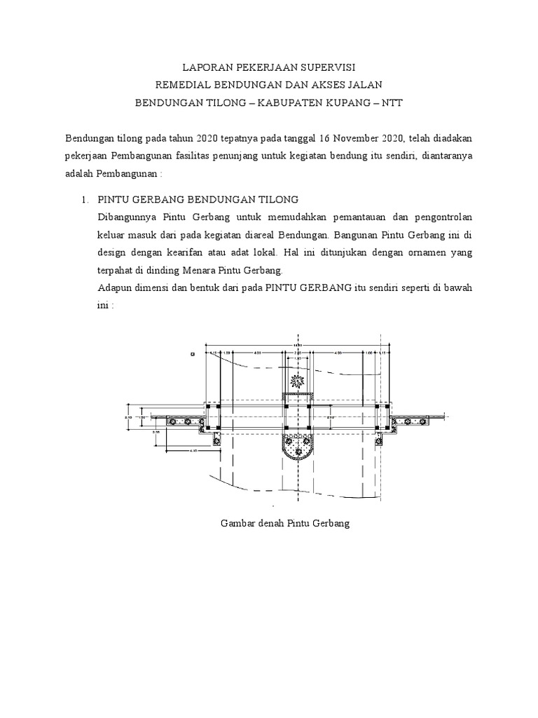 Fasilitas Baru Bendungan Tilong NTT | PDF