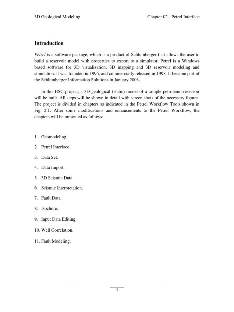 Petrel Interface for 3D Modeling Guide | PDF | 3 D Computer Graphics ...