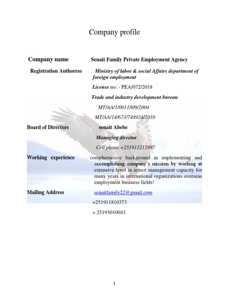 SFA Company Profile LLL | PDF | Human Resources | Recruitment