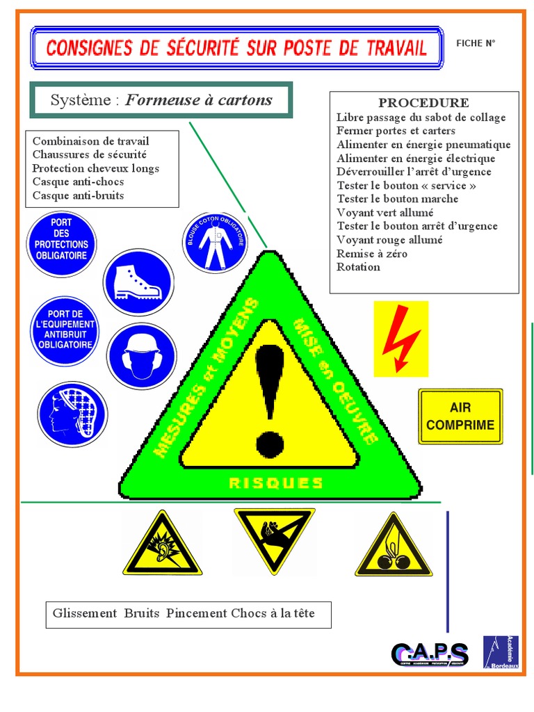 4 2 Exemple Fiche Consignes Securite | PDF
