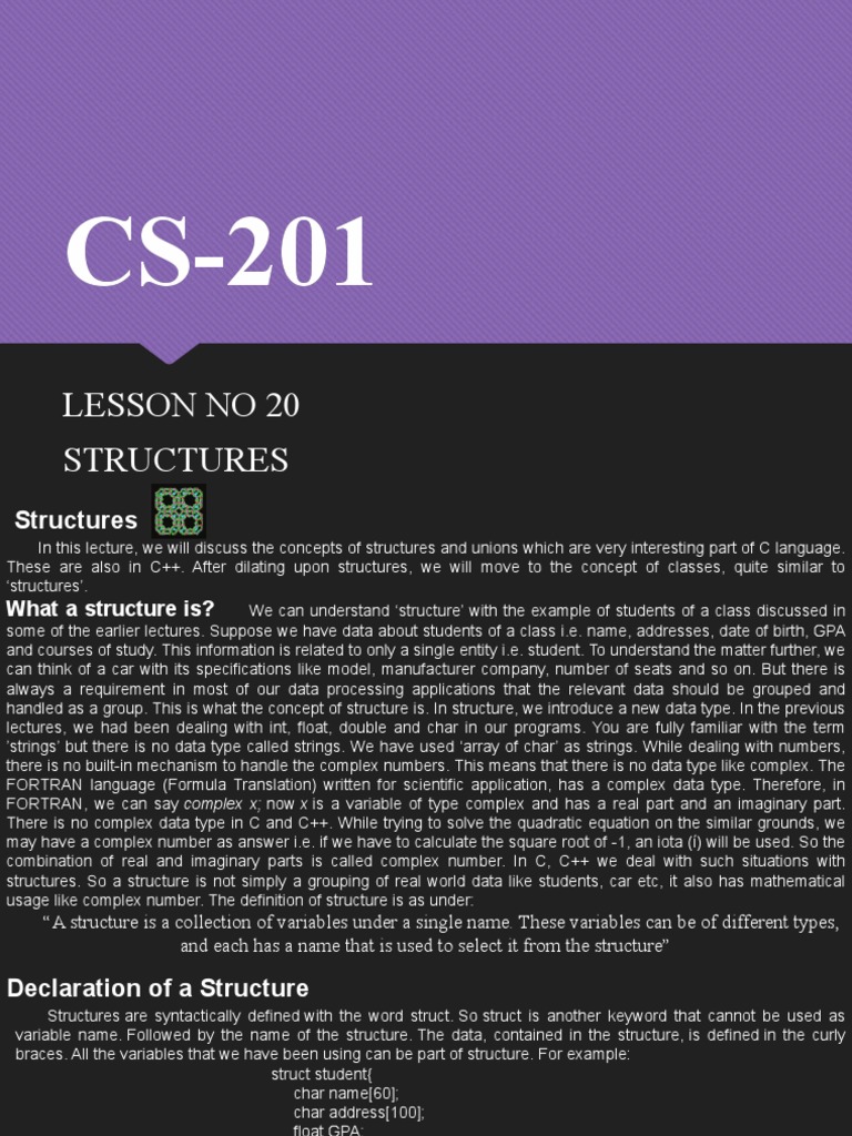 Lesson 20 | PDF | Pointer (Computer Programming) | Subroutine