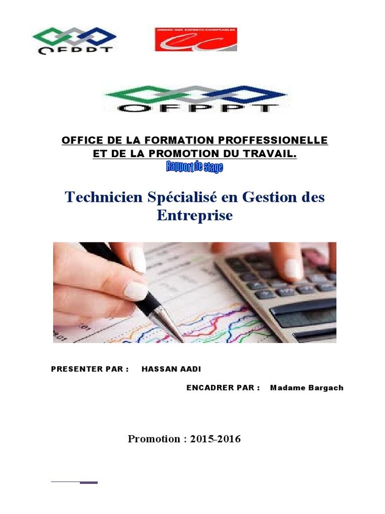 Rapport de Stage Ofppt | PDF | Facture | Comptabilité
