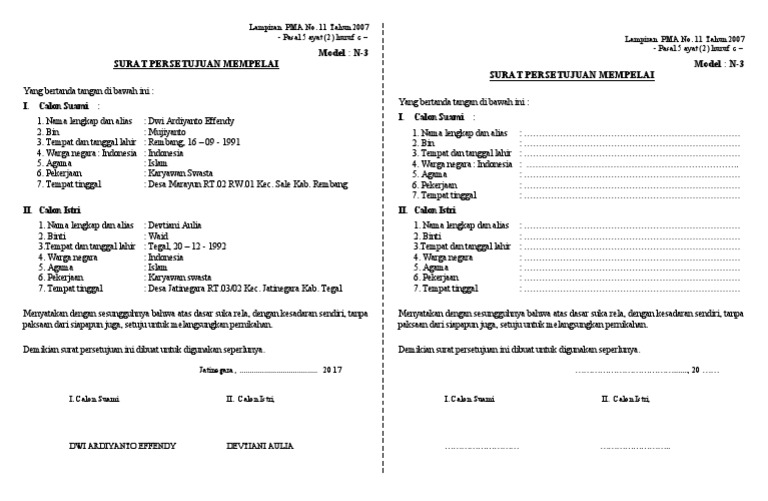 Blangko Model n-3 | PDF