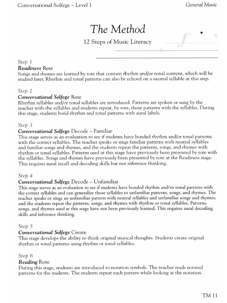 Conversational Solfege Teaching Method | PDF