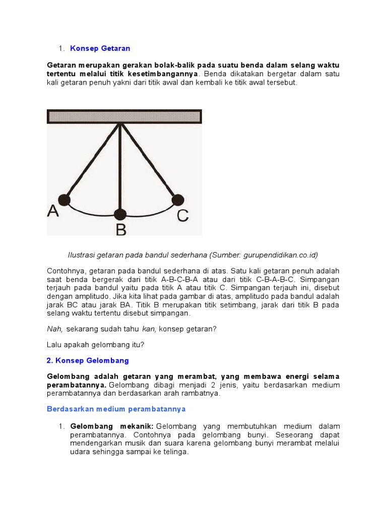 Konsep Getaran | PDF
