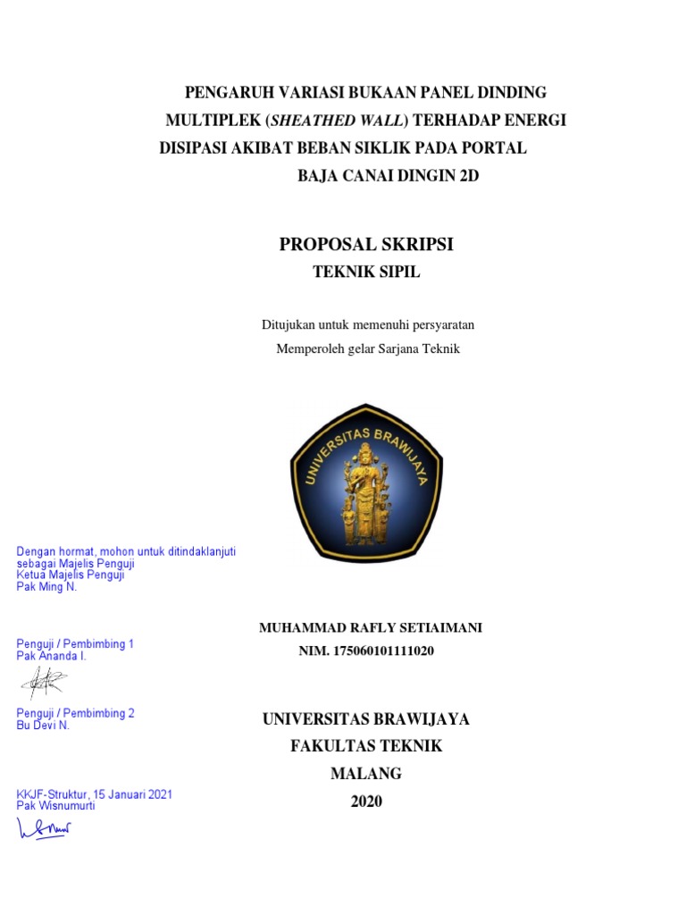 Proposal Skripsi - M.rafly Setiaimani - 175060101111020 | PDF