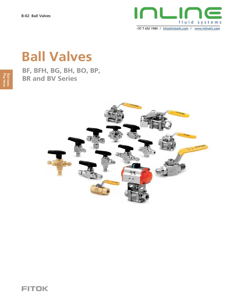 Ball Valves: BF, BFH, BG, BH, Bo, BP, BR and BV Series | PDF | Valve ...