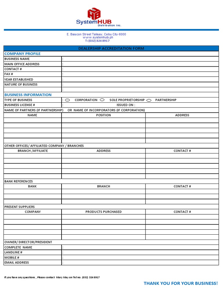 Dealer Application Form | PDF | Transaction Account | Financial Services