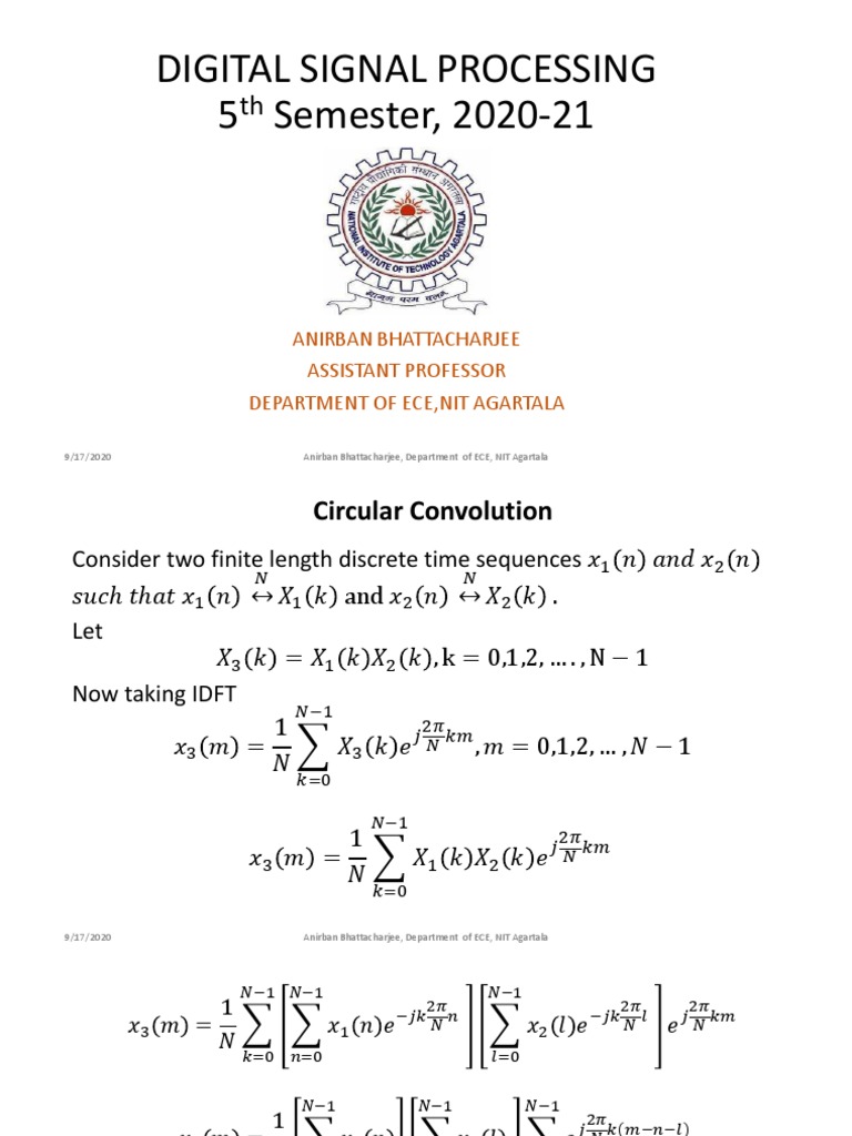 DSP 9 | PDF | Convolution | Signal Processing