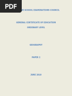Geography Paper 2 June 2024 | PDF