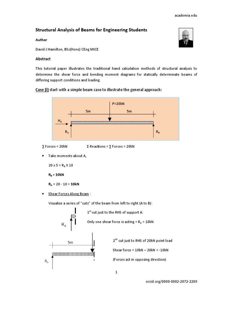 Structural Beam Analysis Guide | PDF | Bending | Structural Analysis