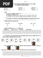 Fisa de Lucru Matematica Clasa I | PDF