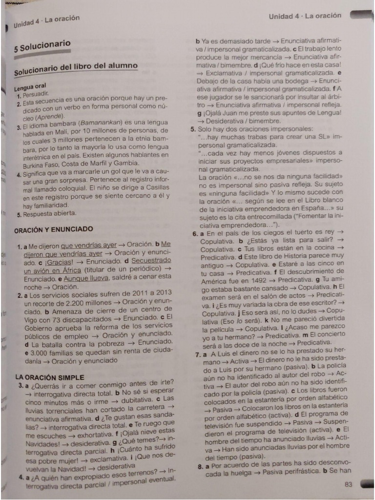 Solucionario Tema 4 | PDF