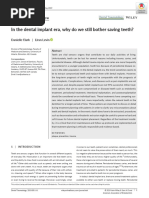 Dental Practicality Index | PDF | Human Tooth | Dentistry