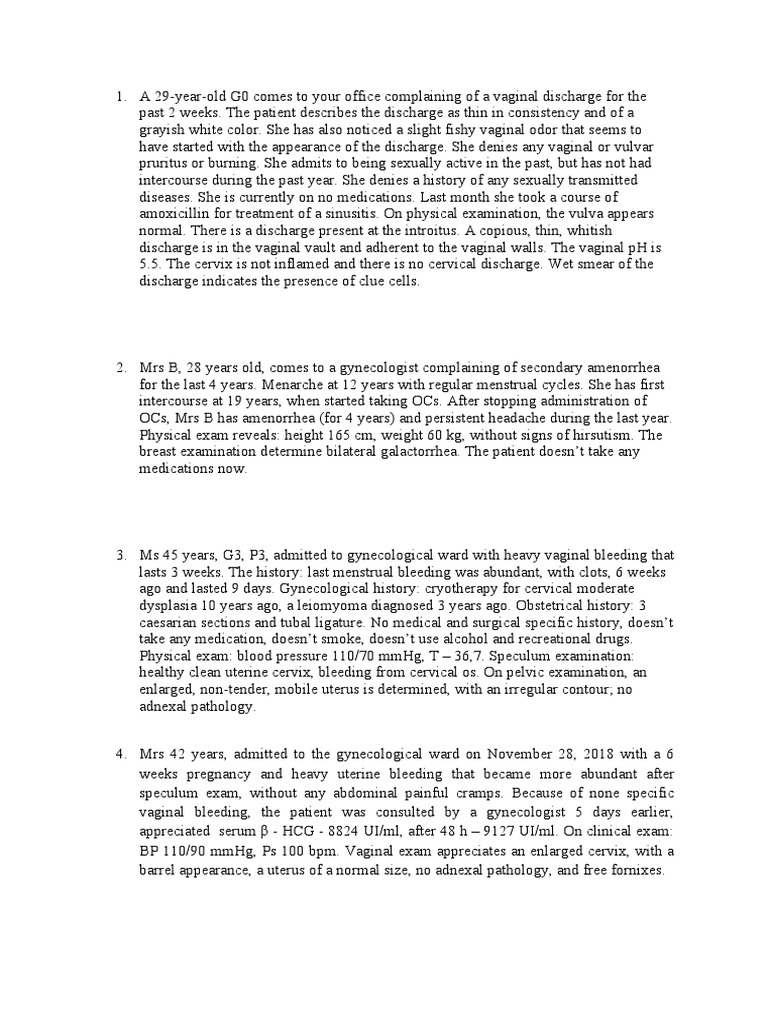 Totalizare Gyneco | PDF | Vagina | Menstruation