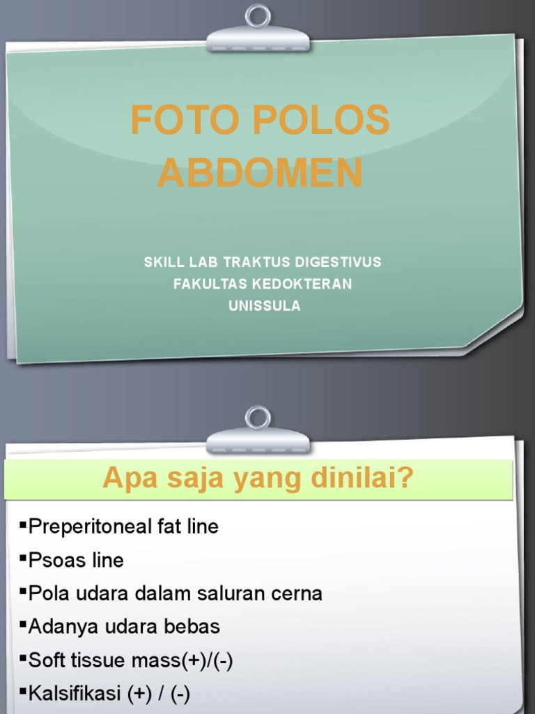 Skill Radiologi Foto Polos Abdomen Dr. Titik | PDF