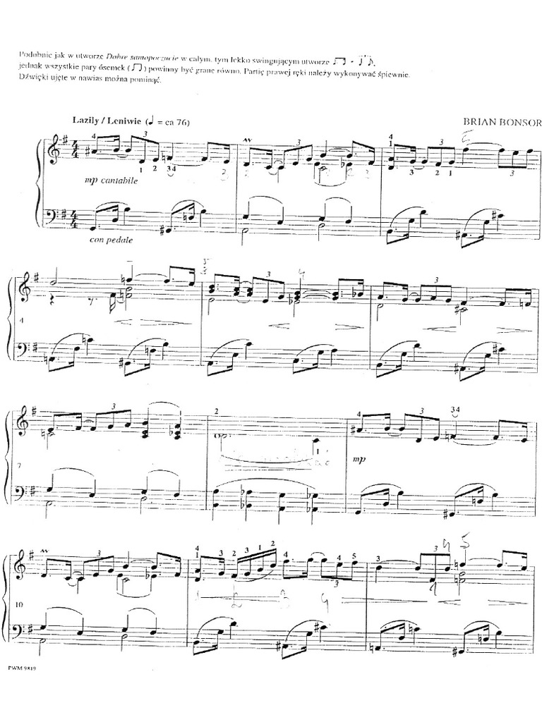 Brian Bonsor - Dreamy For Piano | PDF