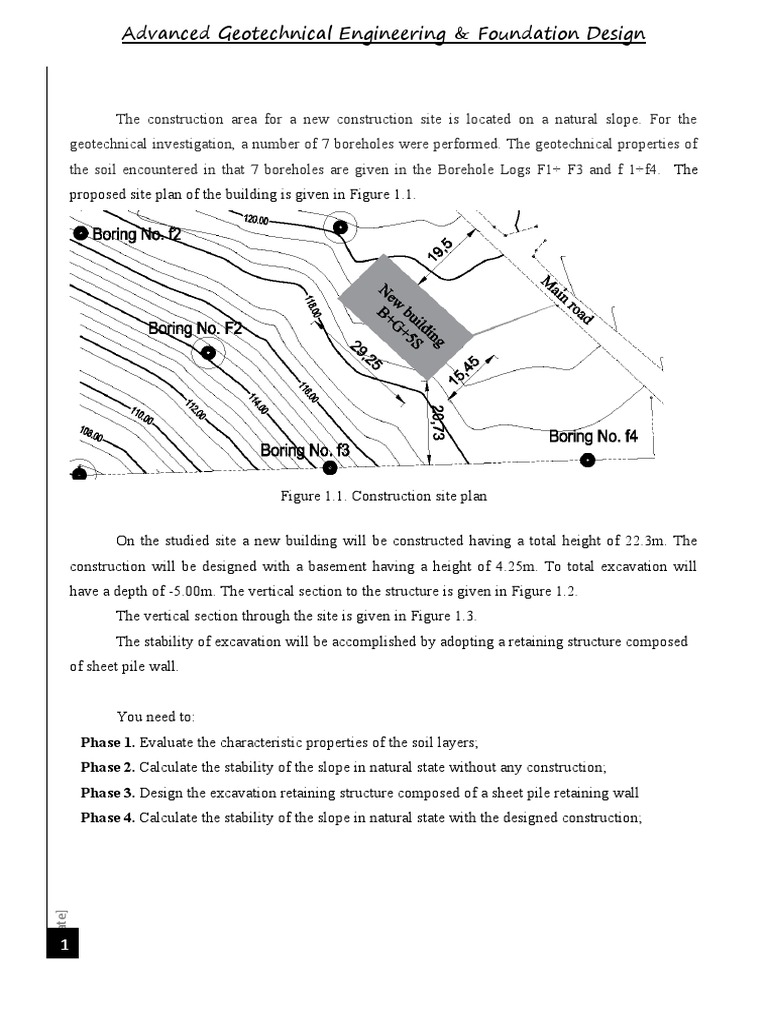 Advanced Geotechnical Engineering Site Analysis | PDF | Geotechnical Engineering | Civil Engineering